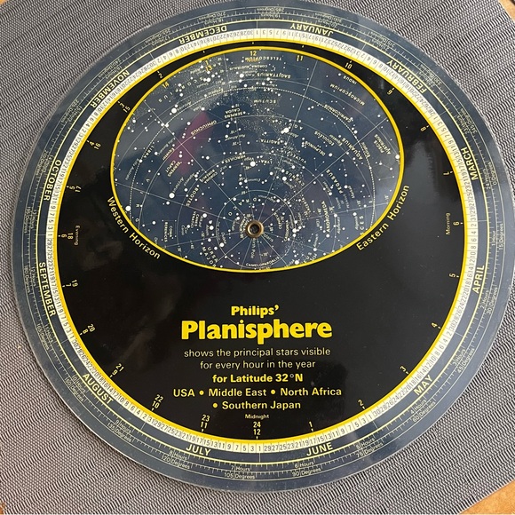 Philips | Other | Vintage Dial Planisphere Visible Stars Every Hour ...